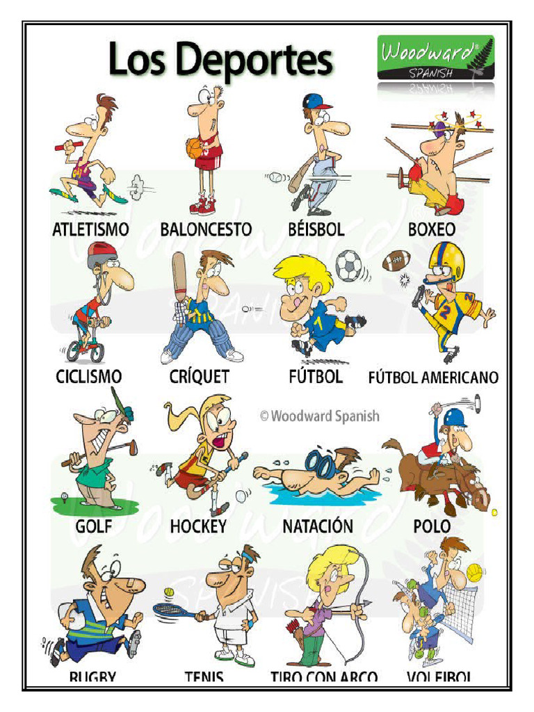 Lamina de Los Deportes | PDF | Gimnasia | Deportes