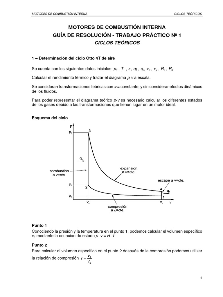 TP1-Guía de Resolución | PDF | Pistón | Gases