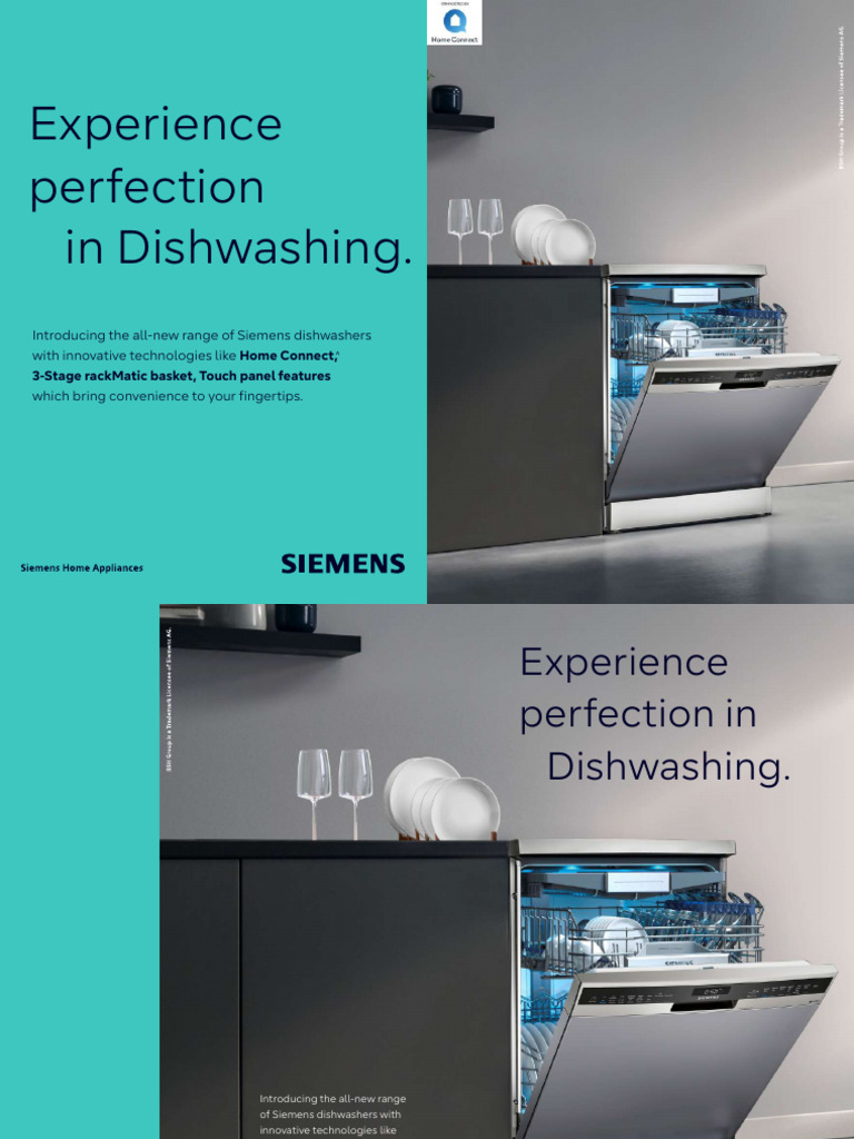 Siemens PDC Brochure 2023 Compressed | PDF | Dishwasher