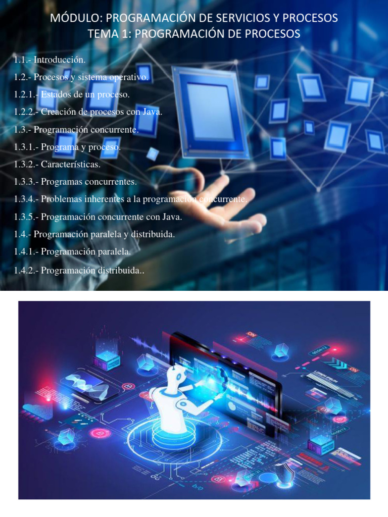 01 Programacion de Procesos | PDF | Hilo (Computación) | Proceso (Computación)