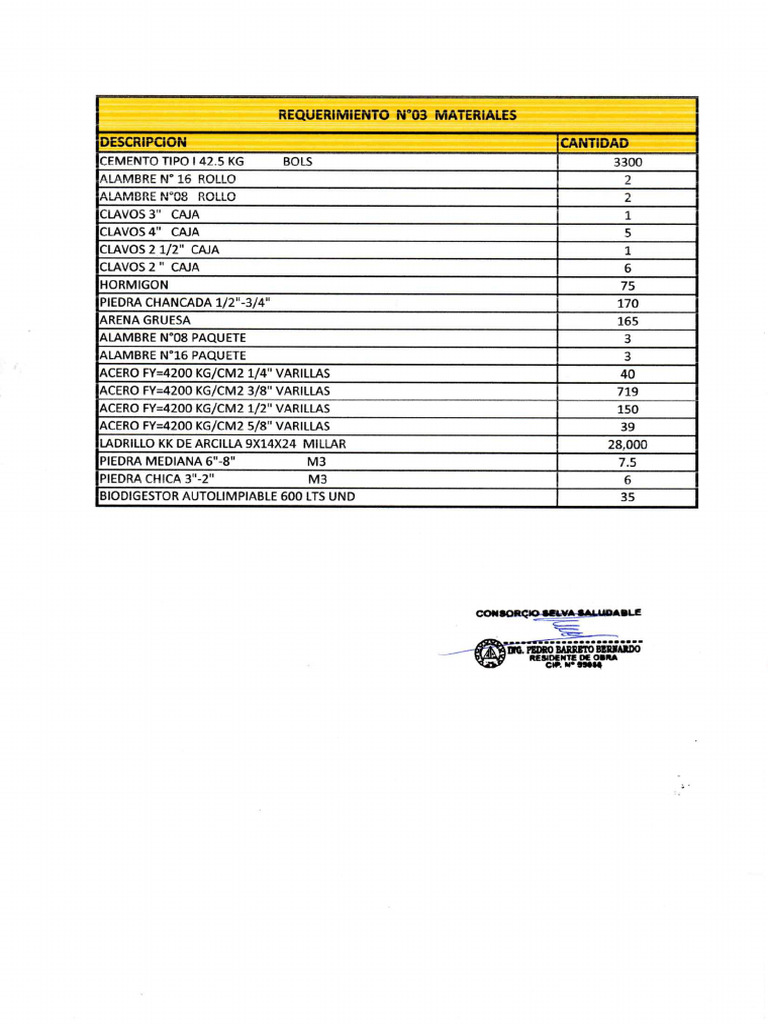 REQUERIMIENTOS | PDF