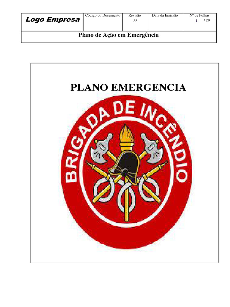 Plano de Emergencia Modelo | PDF | Primeiros socorros | Emergência