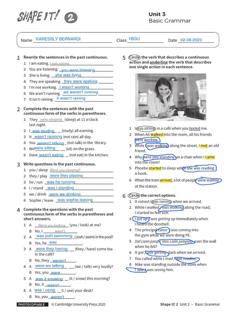 Basic Grammar Unit3 Without Answers | PDF | Syntax | Grammar