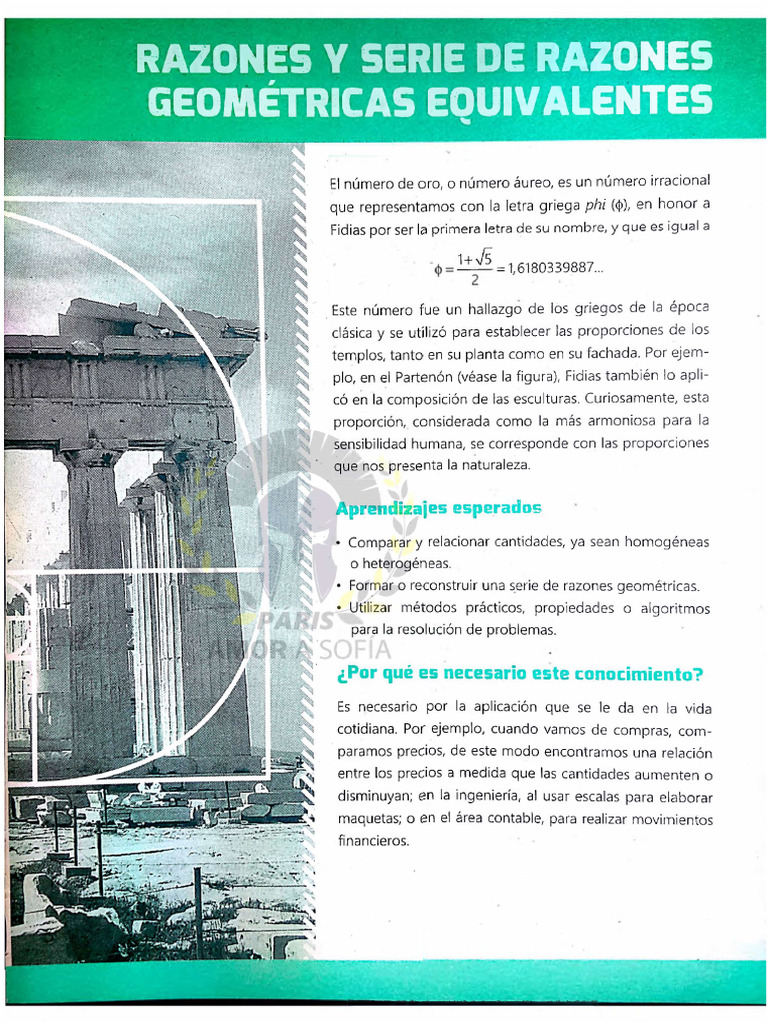 Razones Y Serie De Razones Geometricas Equivalentes Sol By Esencial