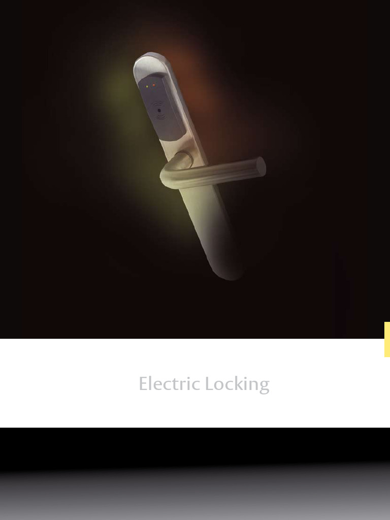 Electric Locking Solutions Overview | PDF | Door | Electromagnetic ...