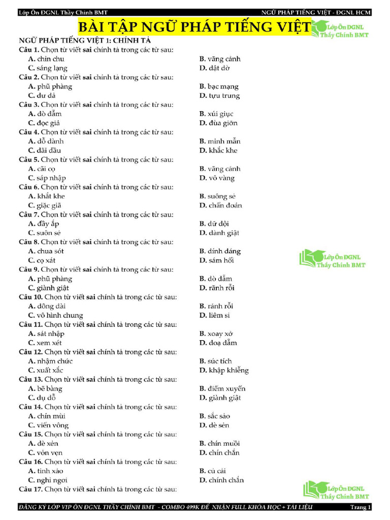 A BT 10 Ngy NN TNG Ting Vit | PDF