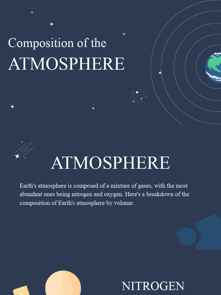 Composition of The Atmosphere | PDF | Atmosphere Of Earth | Atmosphere