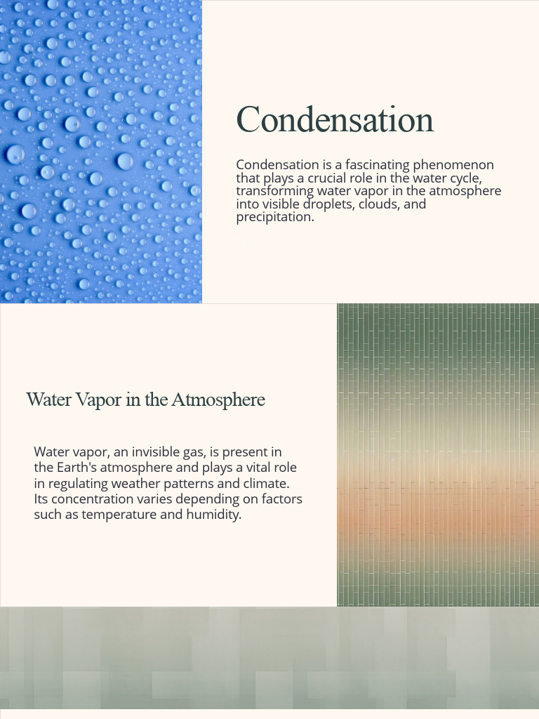 Condensation The Marvelous Process of Atmospheric Water Transformation ...