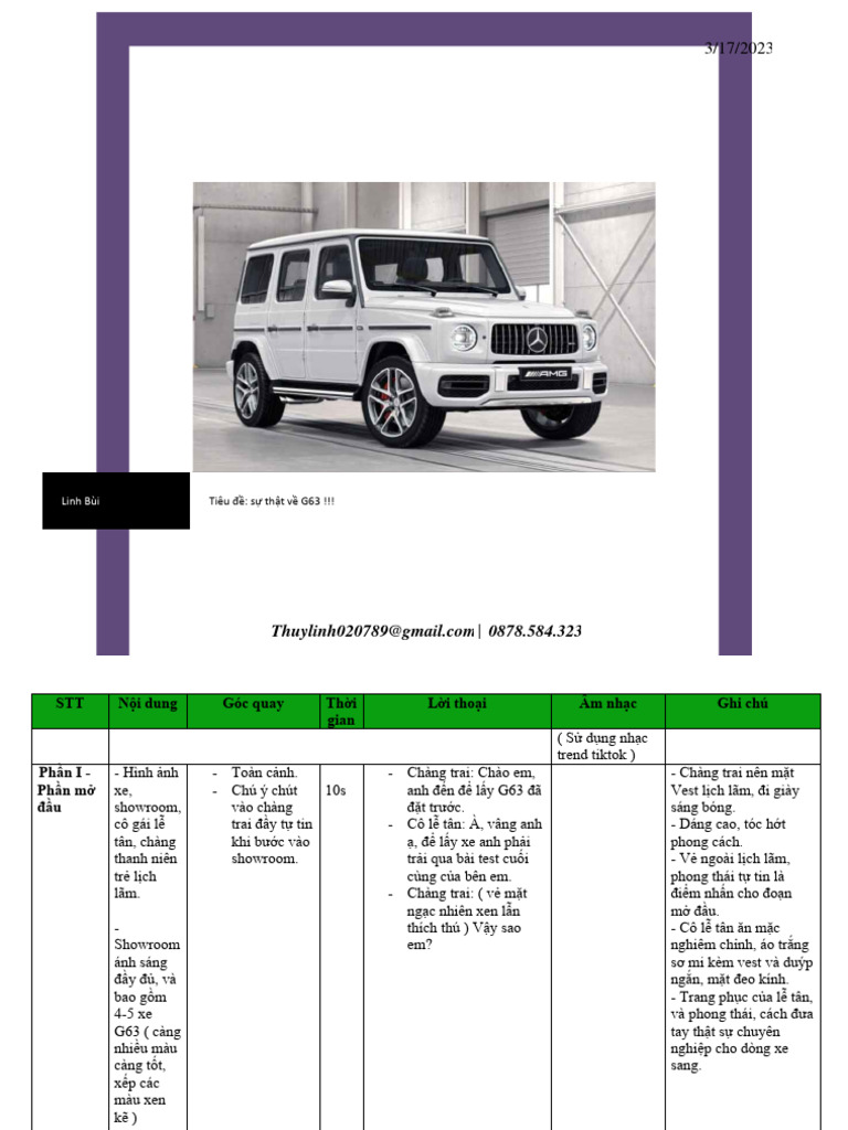 Content Tiktok G63 Su That | PDF
