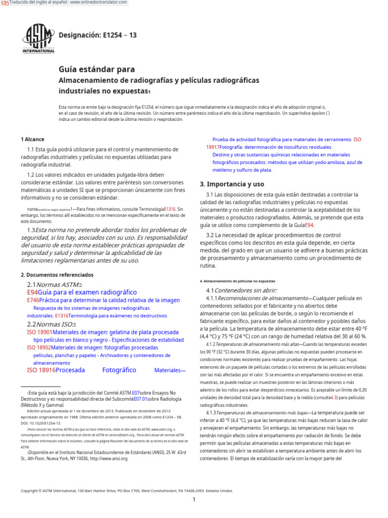 Astm 1254.en - Es | PDF | Humedad | Química