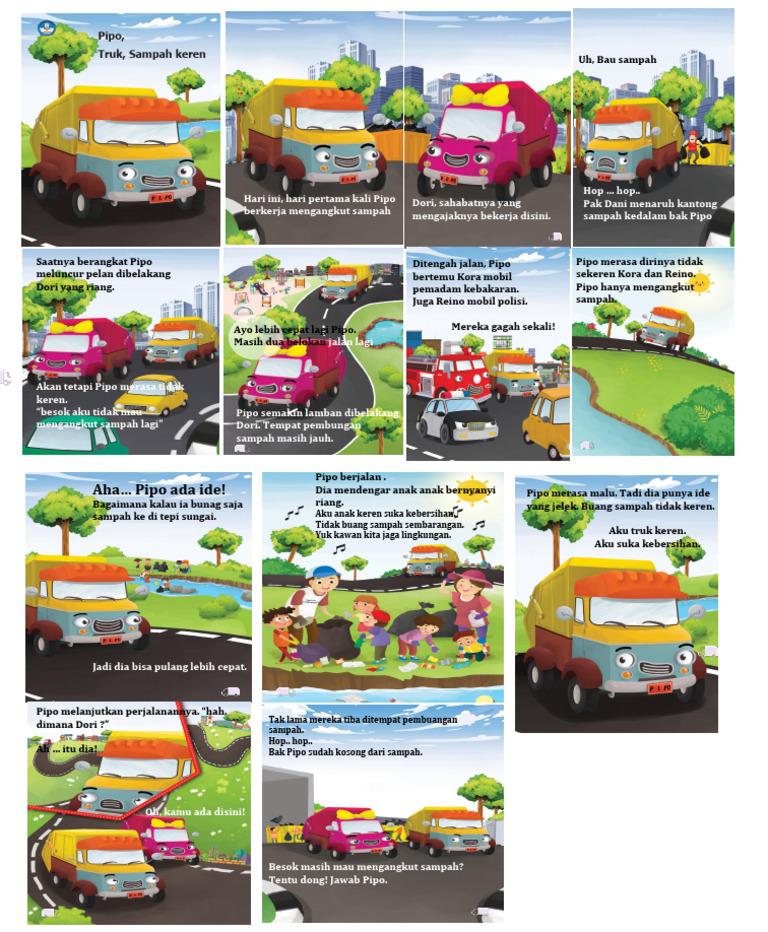 Si Mobil Pengankut Sampah | PDF