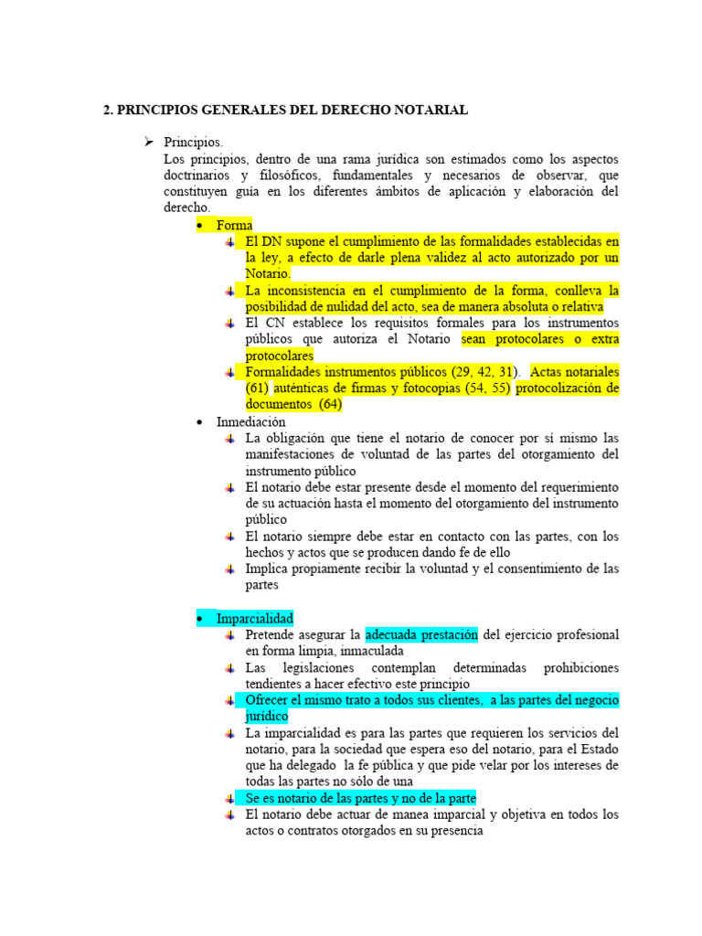 Resumen Punto 2 Principios Generales Del Derecho Notarial | PDF ... Resumen Punto 2 Principios Generales Del Derecho Notarial | PDF ...