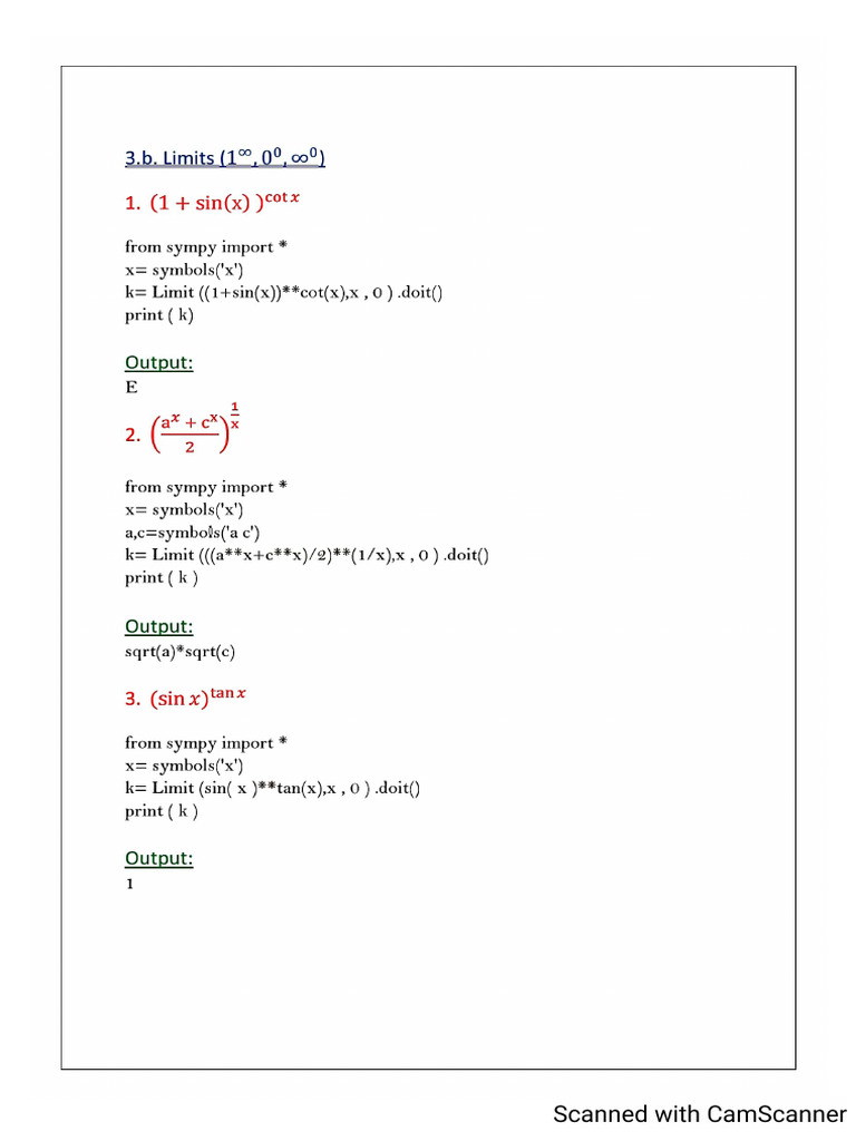 I Sem Lab Manual - Maths-1 | PDF I Sem Lab Manual - Maths-1 | PDF