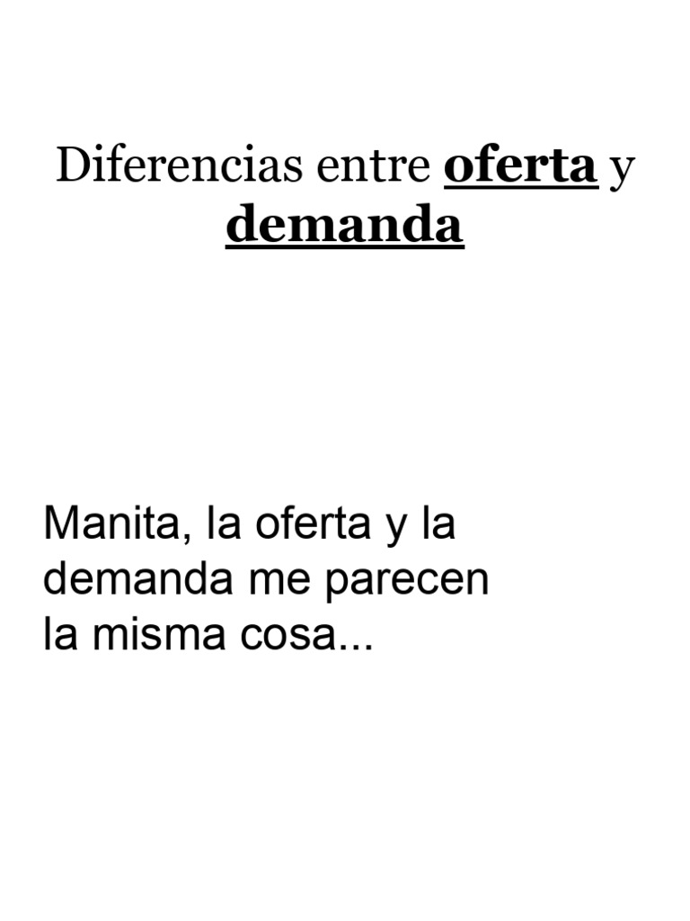 Diferencias Entre Oferta y Demanda 2 | PDF Diferencias Entre Oferta y Demanda 2 | PDF