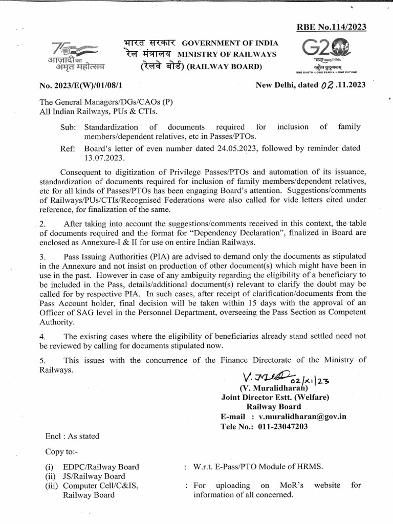 Standardisation of Documents dt 02.11.2023 | PDF