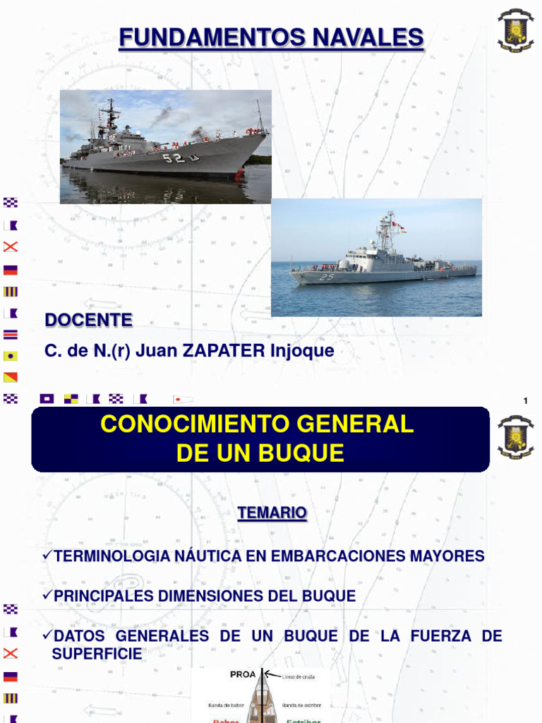 Semana 2 Conocimiento General Del Buque | PDF | Buques | Propulsión de naves espaciales
