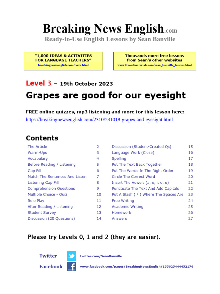 Grapes and Eyesight | PDF | Visual Perception | Eye