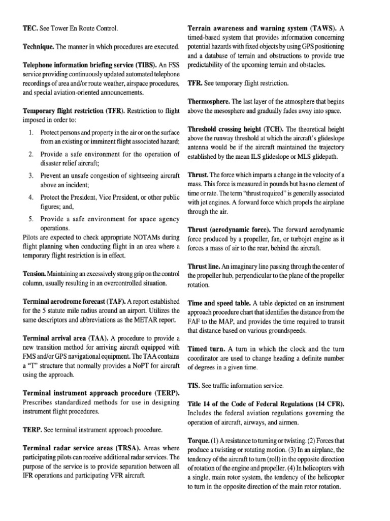Pilot Glossary 04 | PDF