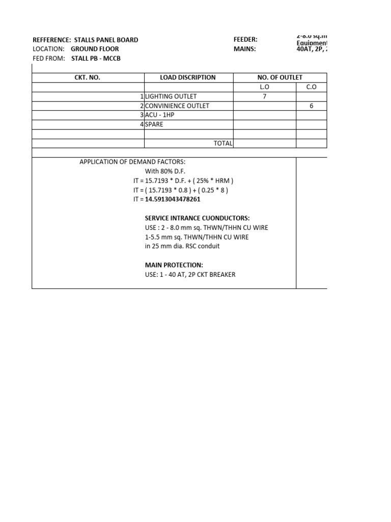 3 Storey Stall SLD | Download Free PDF | Electric Power Distribution ...