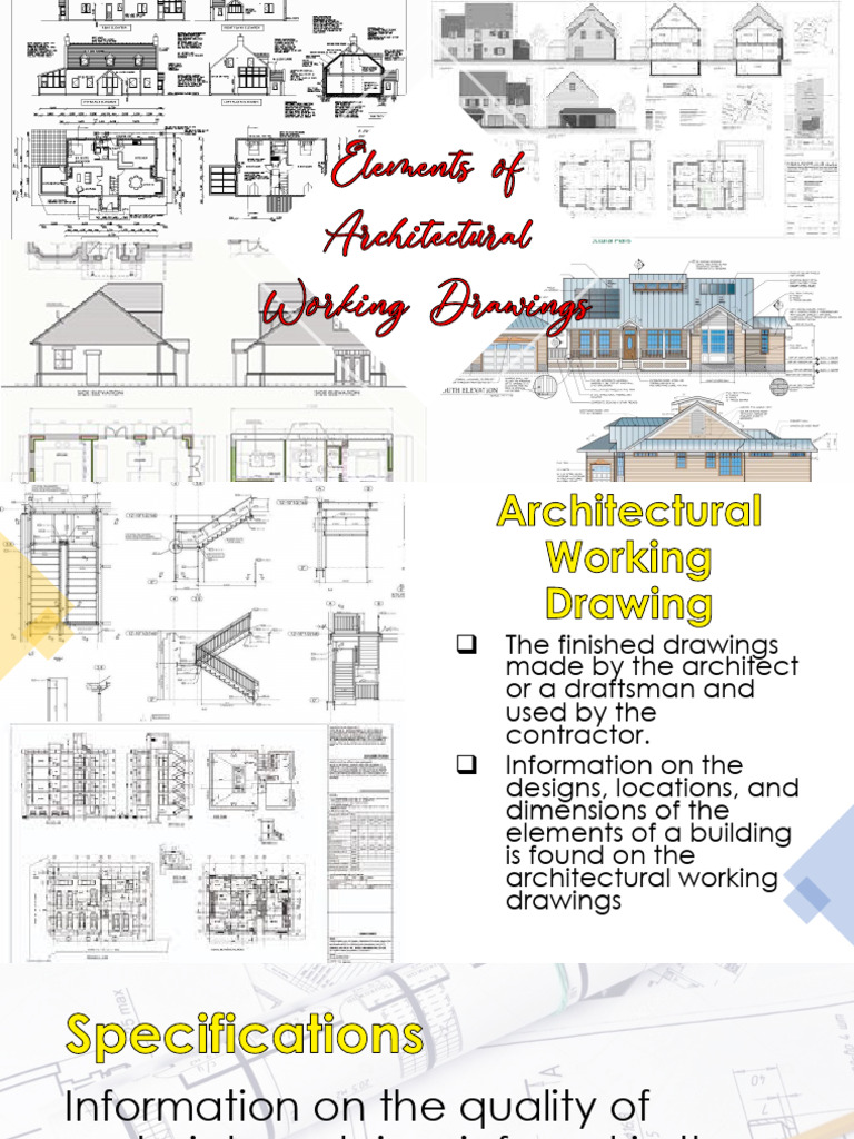 Architectural Working Drawings | PDF | Technical Drawing | Civil ...