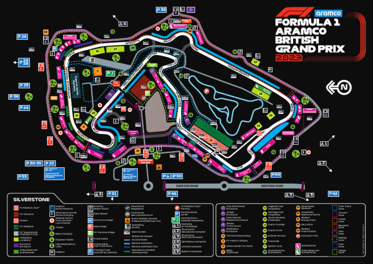 Silverstone F1 Circuit Grandstand Map | PDF