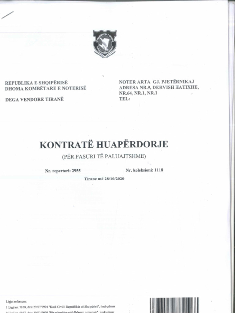 Kontrate Qeraje | PDF