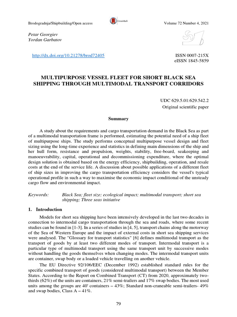 V72No4P5 C1487 OSP Georgiev | PDF | Mathematical Optimization | Ships