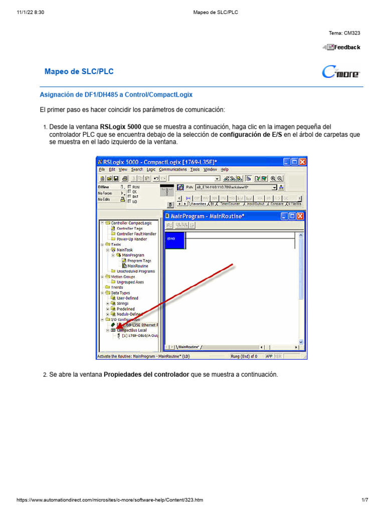 Mapeo de SLC - PLC | PDF | Matriz (Matemáticas) | Ciencias de la ...