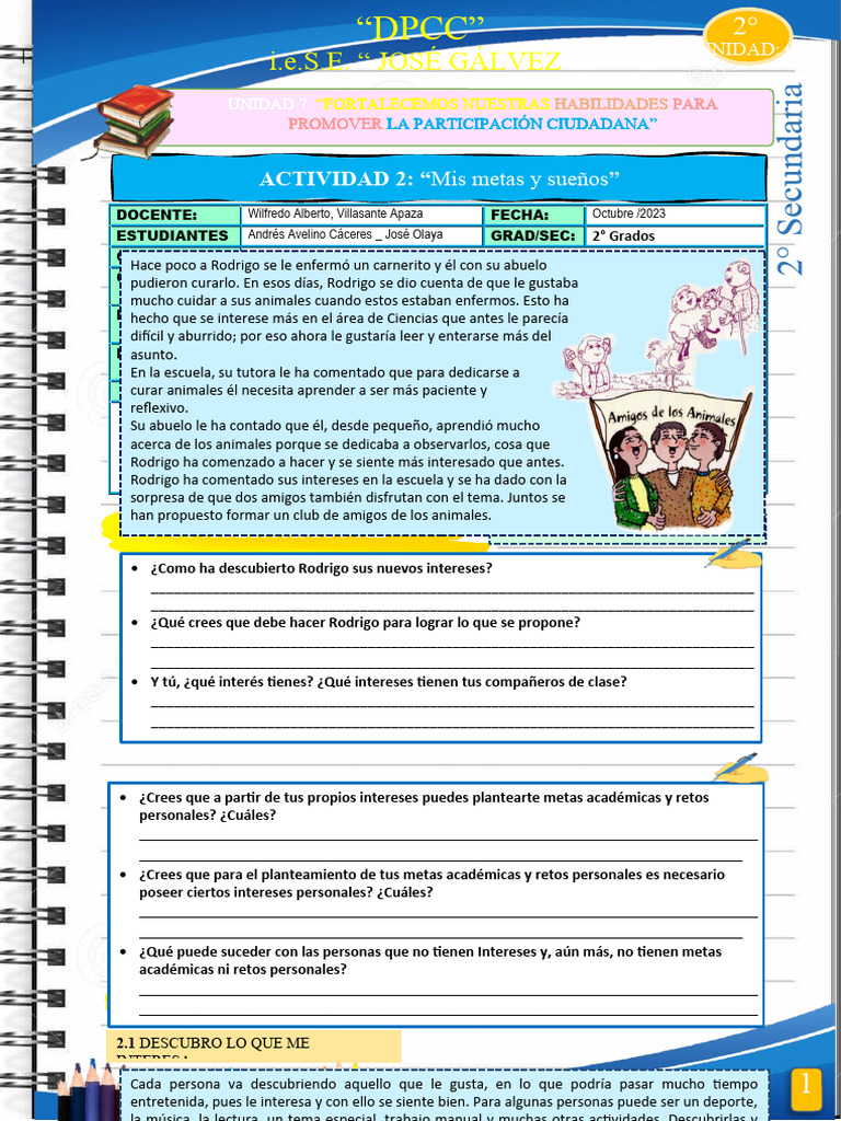 2° DPCC - Actv.02-Unid.7 2023 | PDF