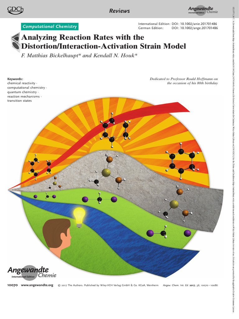 Angew Chem Int Ed - 2017 - Bickelhaupt - Analyzing Reaction Rates With ...