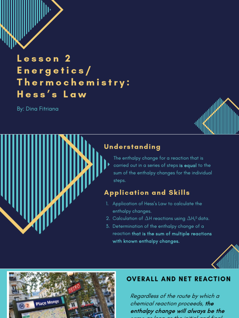 Lesson 2 Thermochemistry-Hess's Law | PDF | Enthalpy | Continuum Mechanics