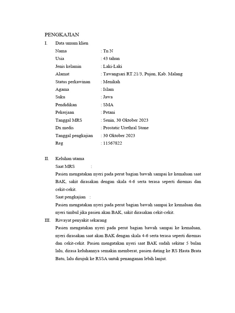 Prostatic Urethral Stone | PDF | Kesehatan Holistik