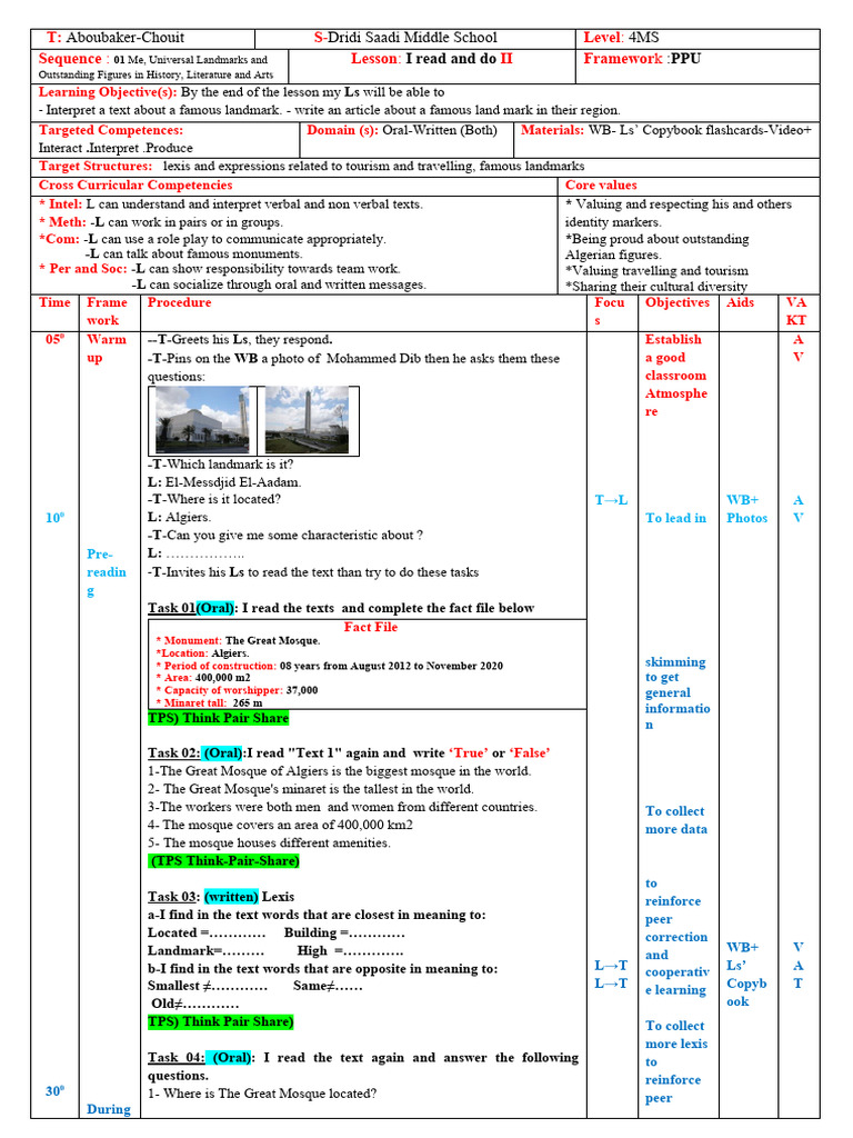 ms4 Seq 01 The Great Mosque of Algeria | PDF | Mosque