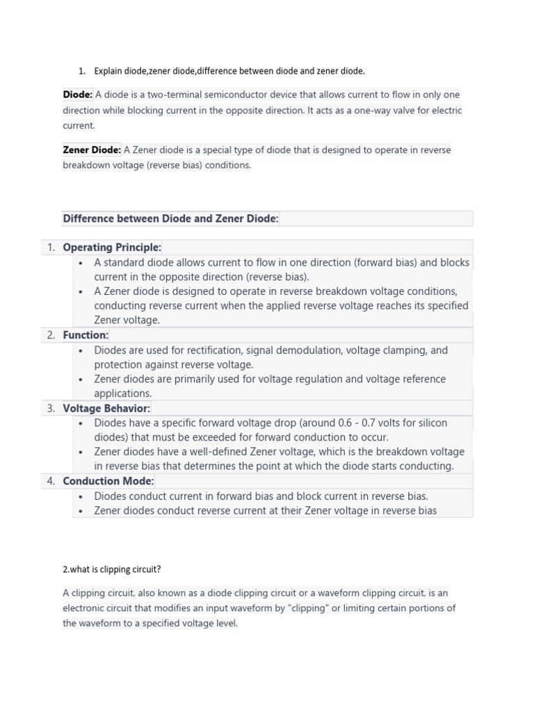 EEE Theory PDF | Download Free PDF | Diode | P–N Junction