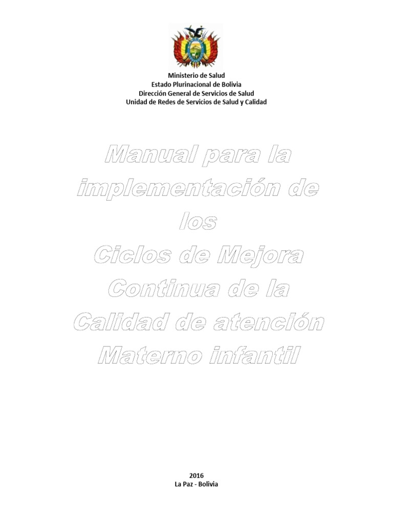 Manual Cmcc 2016 Por Imprimir | PDF | Calidad (comercial) | Muerte materna