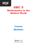 Module 1 The Nature of Mathematics. Mathematics in Our World | PDF ...