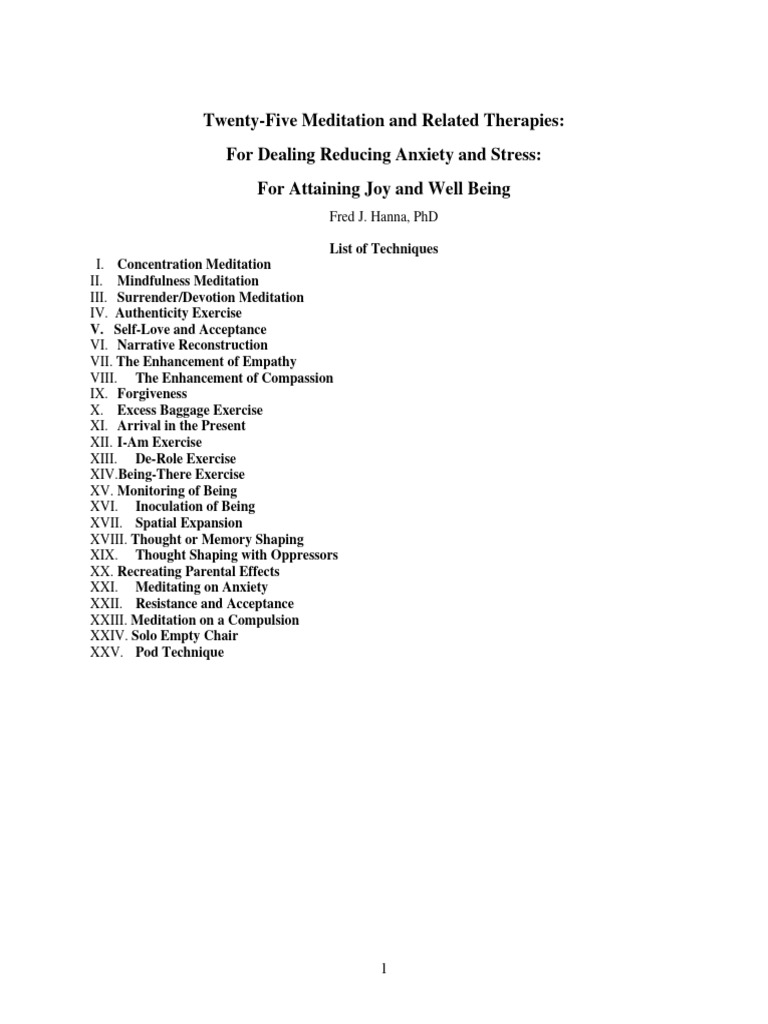 Meditation Pdf Meditation Feeling