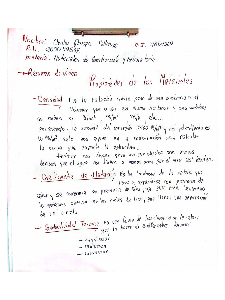 Resumen Materiales | PDF