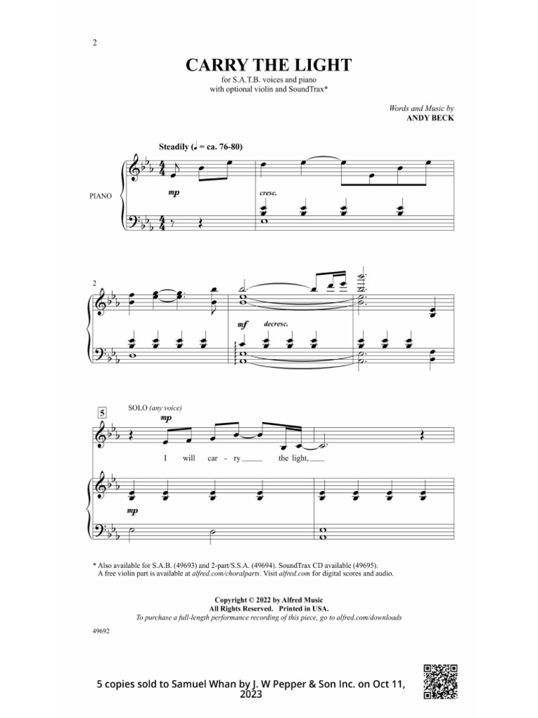 Carry The Light | PDF