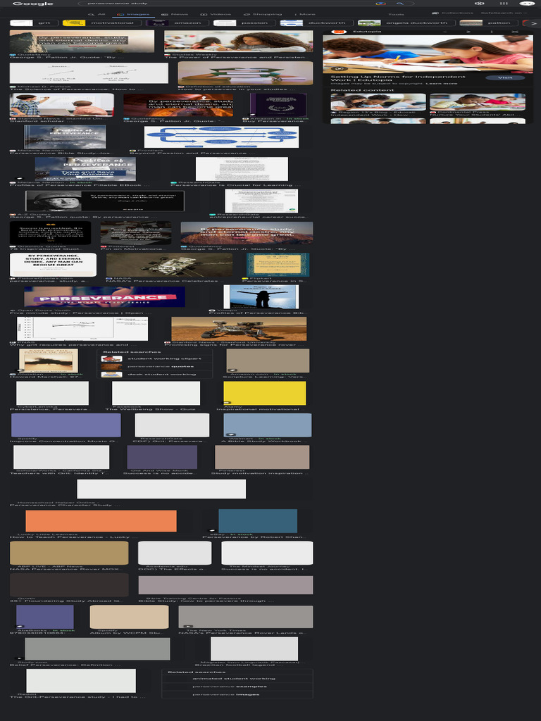 Perseverance Study - Google Search | PDF