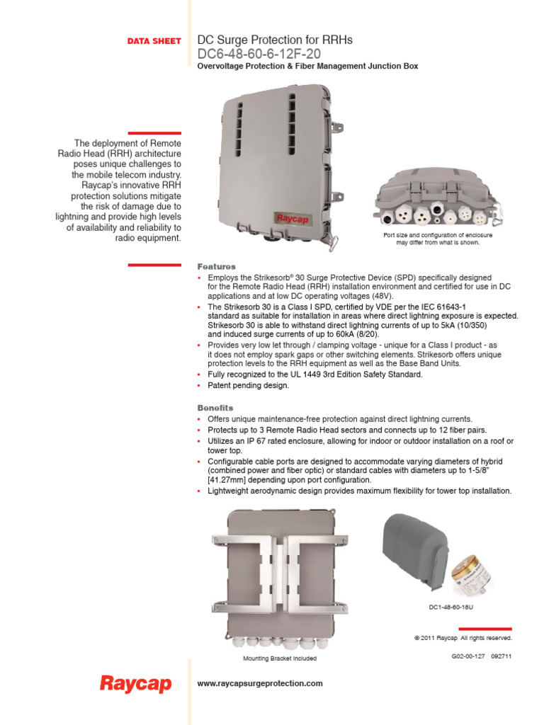 DC6-48-60-6-12F-20 Concentrator Box | PDF | Electricity | Electric Power
