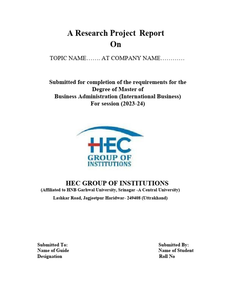 Final Front Page | PDF | Methodology | Science