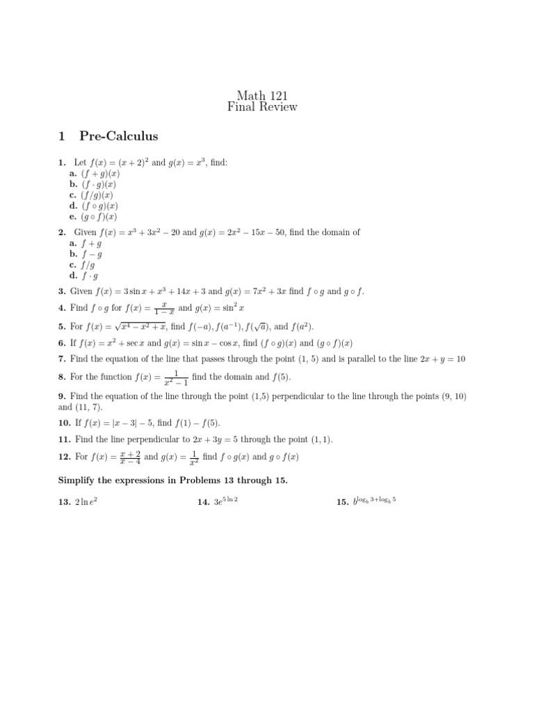 Math 101 | PDF | Tangent | Length