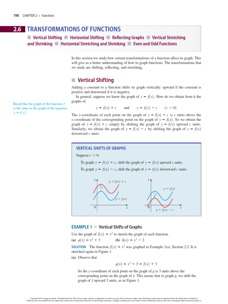 Transformations of Functions: Vertical Shifting | PDF | Cartesian ...