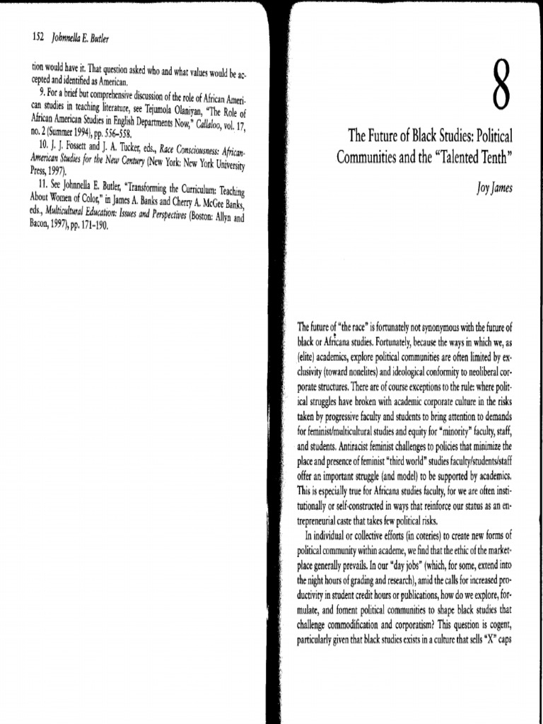 2) - Joy James, "The Future of Black Studies - Political Communities ...