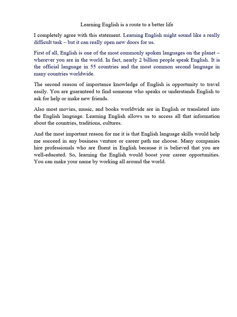 Learning English for Life Opportunities | PDF | Foreign Language Studies