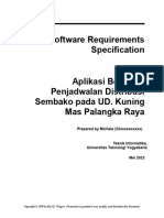 Contoh Dokumen Software Requirement Specification (SRS) | PDF