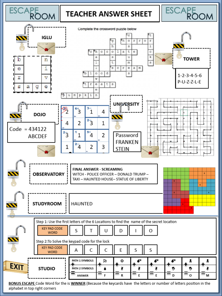 Teacher Answer Sheet | PDF