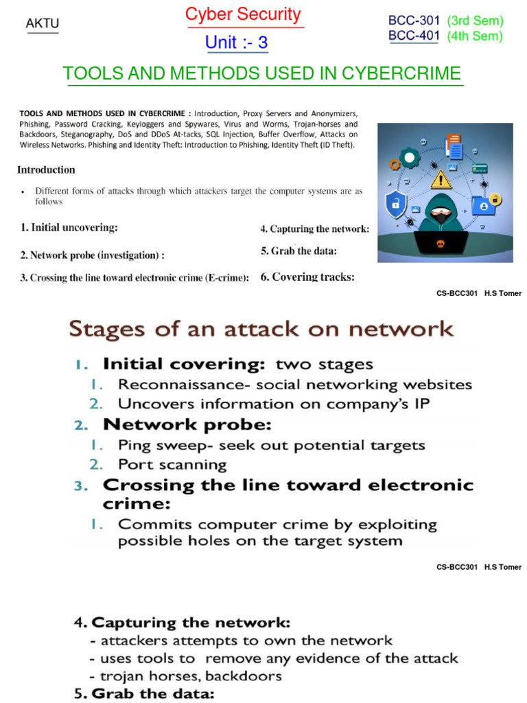 Cyber Security U3 Note (IUnit-3) | PDF | Computers