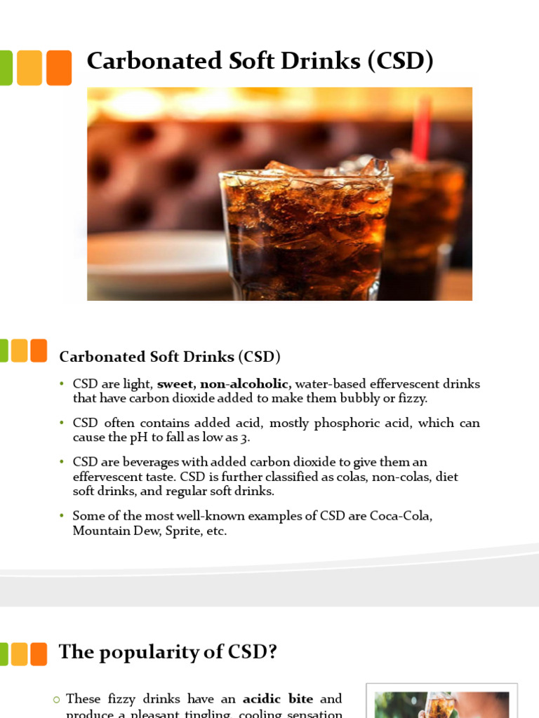 Carbonated Soft Drinks (CSD) - No | PDF | Soft Drink | Carbonated Water